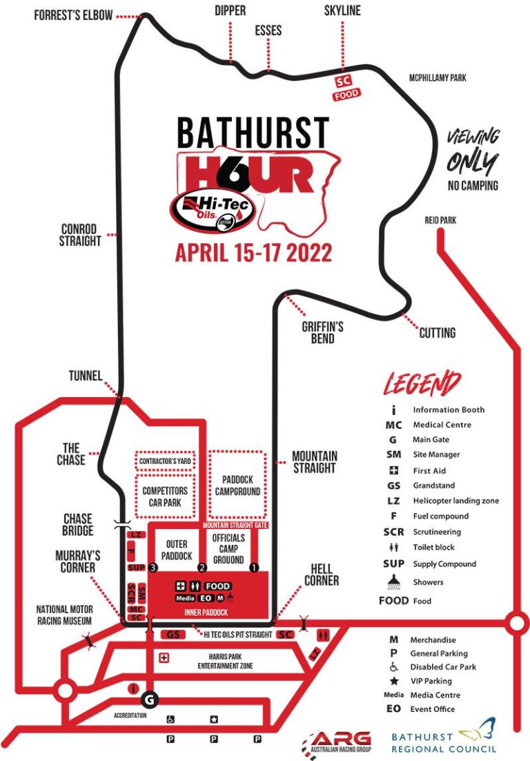 Track Map - Bathurst 6 Hour